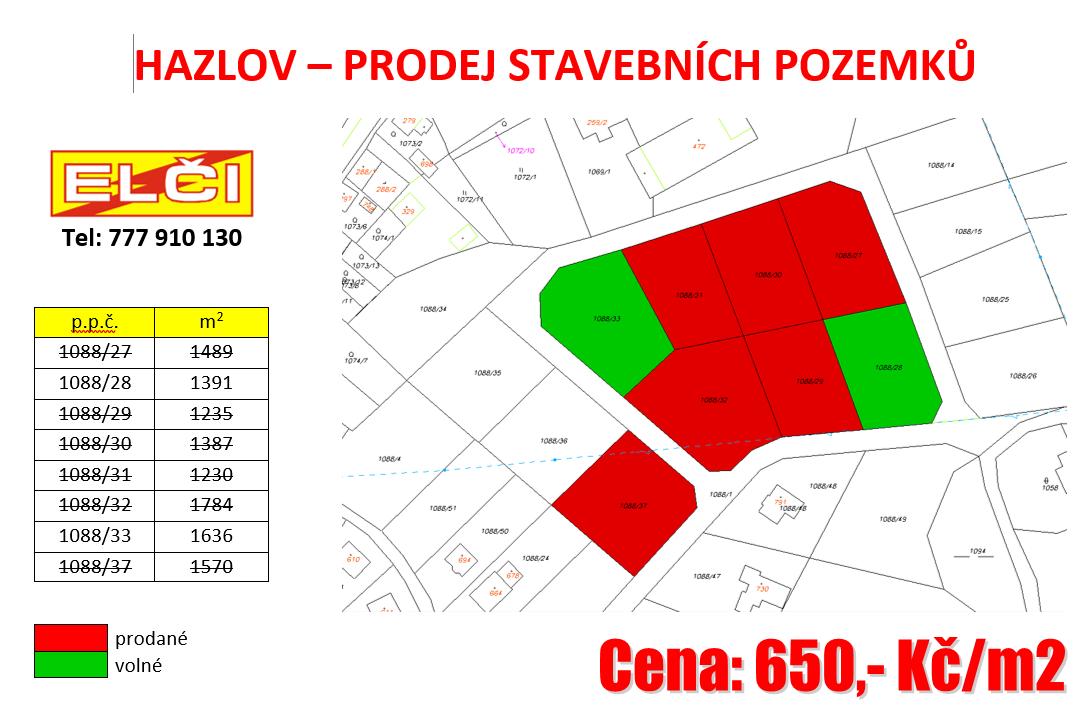 Stavební pozemky a domy k prodeji | ELČI